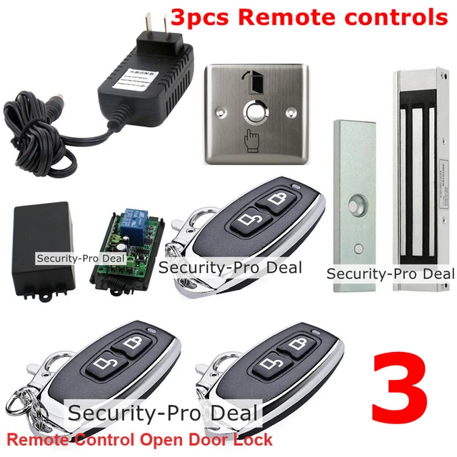 UK DOOR ACCESS Control System+ Electric Magnetic Door Lock+ 3PCS Remote ...