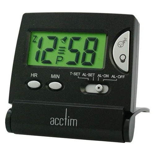 BENTIMA BY ACCTIM Travel Alarm Clock Black Folding Case Digital £9.98 ...