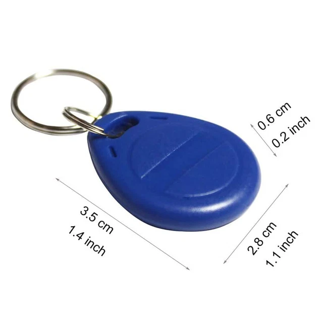 REWRITABLE RFID CARDS with 125Khz Frequency Writable RFID Keyring Tags ...