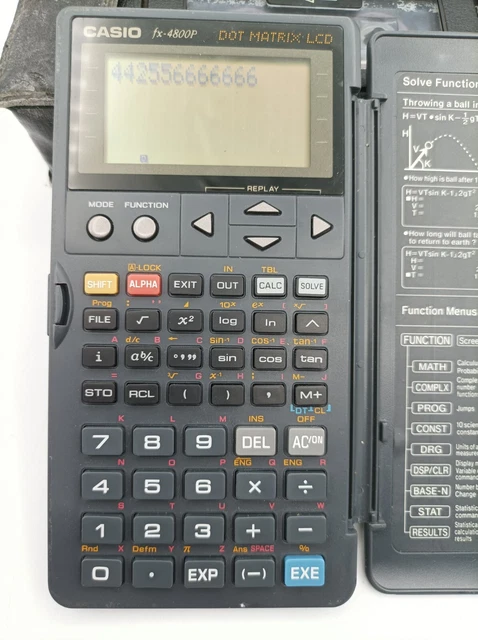 CALCULADORA CIENTÍFICA CASIO fx-4800P DOT MATRIX LCD EUR 39,00 ...