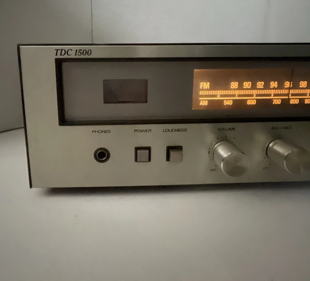 VINTAGE TDC 1500 AM/FM Stereo Receiver - Wood Grain - USA - Tested £90. ...