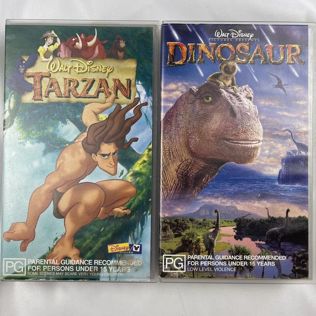 WALT DISNEY TARZAN And Dinosaur VHS Video Tape Bundle Lot - Not Tested ...