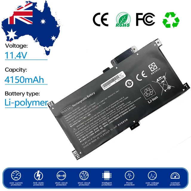 WA03XL BATTERY FOR HP 15-br100NB TPN-W126 HSTNN-LB7T HSTNN-UB7H 15 ...