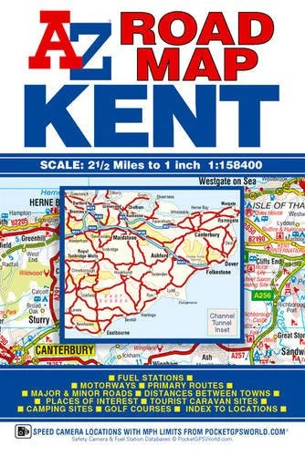 KENT ROAD MAP (A-Z Road Map), Geographers' A-Z Map Comp £99.99 ...