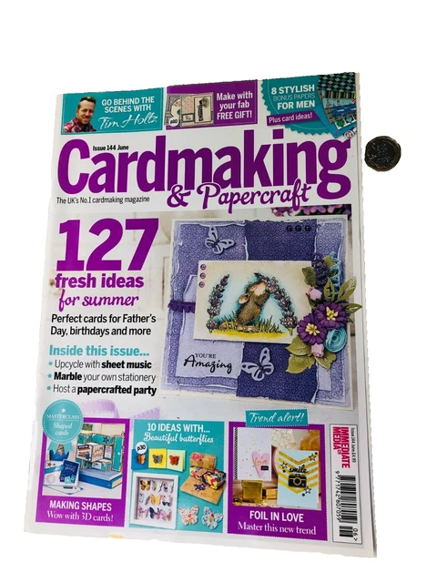 MAGAZINE CARD MAKING & Papercraft Craft Mag Issue 144 June nfb £7.65 ...