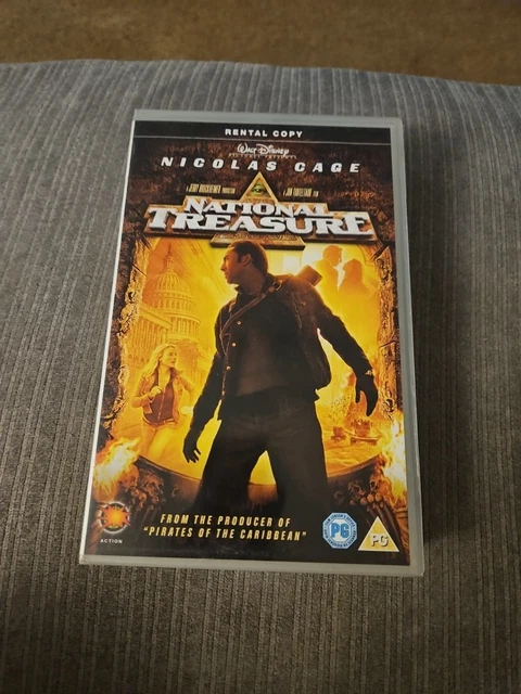 NATIONAL TREASURE NICOLAS Cage Vhs Big Box Ex Rental ***Not Tested ...
