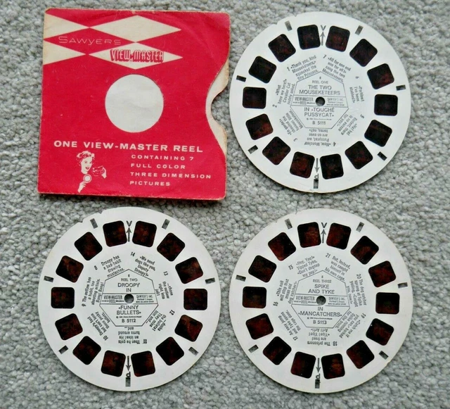 TOM & JERRY Droopy Spike & Tyke Viewmaster Reels Set B511 - 3 Reels ...