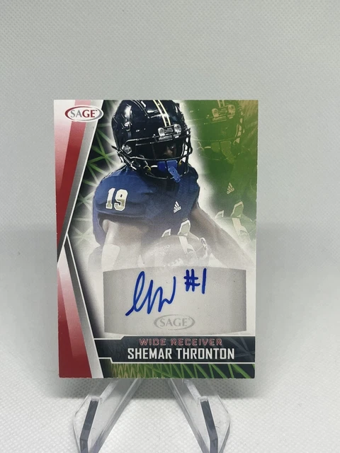 2022 SAGE LOW Series Auto Red Shemar Thronton #A-ST Rookie Auto Rc ...