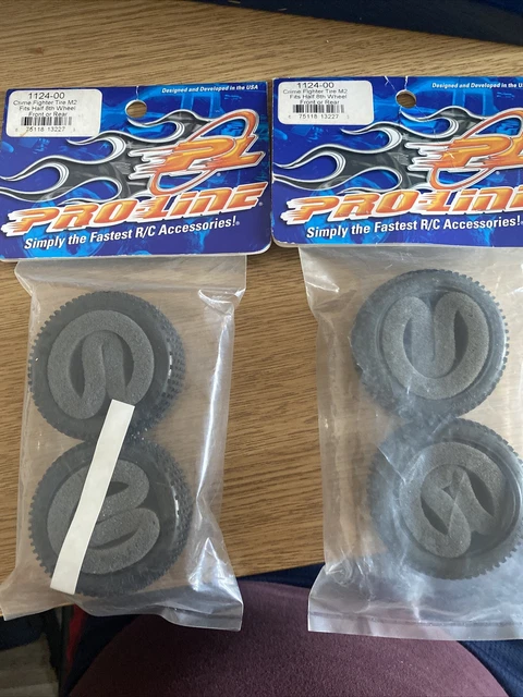 PROLINE RACING CRIME Fighter Tire M2 Fits Half 8th Wheel X4 Rare 1124 ...