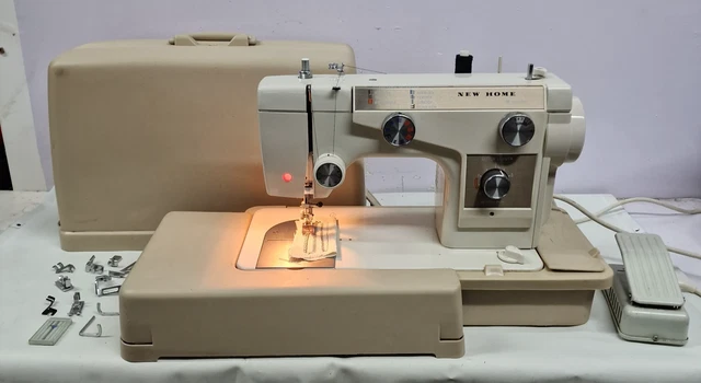 NEW HOME JANOME 690 Electric Sewing Machine & Carry Case. See Video. £74.99 - PicClick UK