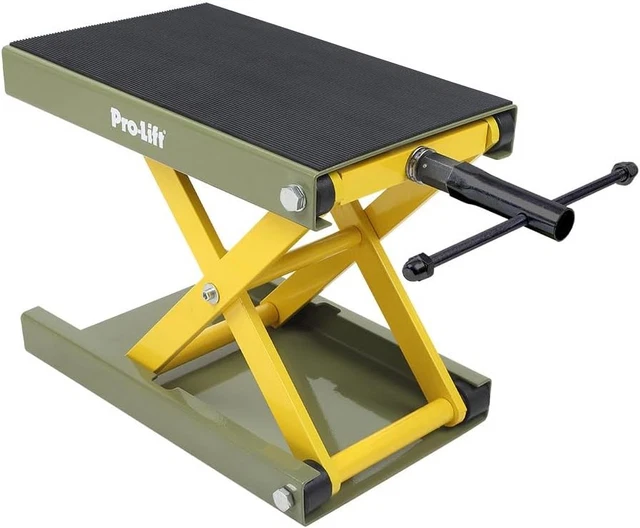 PRO-LIFT MOTORCYCLE SCISSOR Jack Lift – 1100 LBS Capacity, Green and Yellow £79.76 - PicClick UK