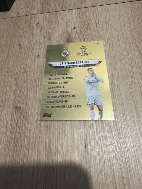 GOLD EDGE EDITION Cristiano Ronaldo Match Attax 2024/2025 Real Madrid ...