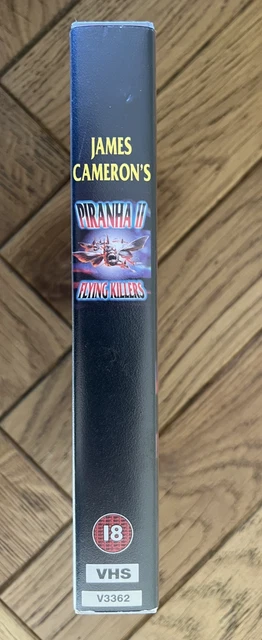 JAMES CAMERON PIRANHA II Flying Killers VHS Video Tape Film Movie ...