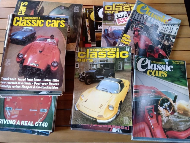 47 THOROUGHBRED AND Classic Car Magazines 1978-1986 £44.99 - PicClick UK