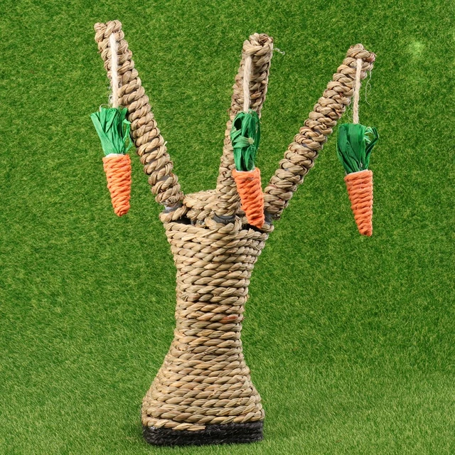 CAT SCRATCHER POST Board Carrot Scratching for Cats Climbers Indoor $45 ...