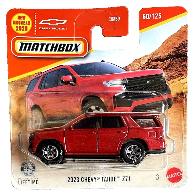 MATCHBOX 2023 CHEVROLET Chevy Tahoe Z71 60/125 2026 1:64 Modellauto ...