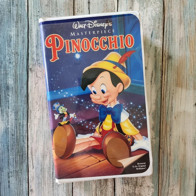 PINOCCHIO VHS TAPE Clamshell Walt Disney Masterpiece Collection Home ...