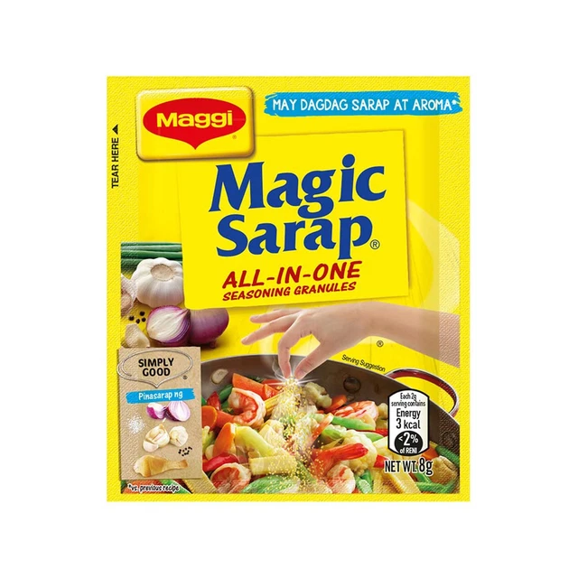 MAGIC SARAP ALL-IN-ONE Seasoning Granules, 128g Pack, 16 x 8g Sachets £ ...
