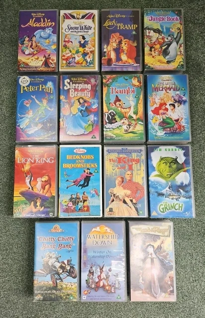 Walt Disney Classics Vintage Vhs Video Tape Bundle Plus Extras 15 In 2331