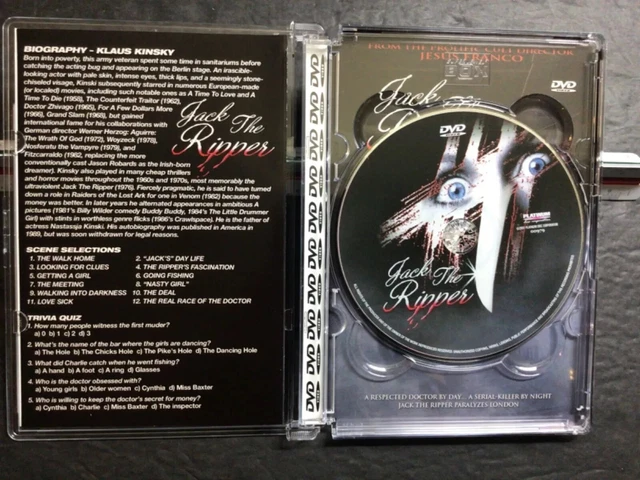 JACK THE RIPPER Jess Franco Dvd Ultra Rare Version Uncut Uncensored ...