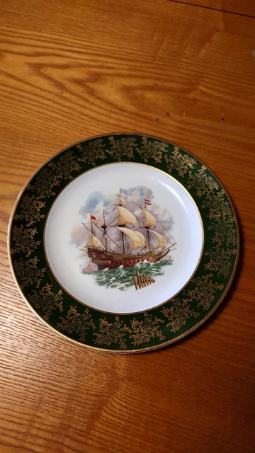 VINTAGE WEATHERBY HANLEY Royal Falcon Ware Decorative Plate With ...