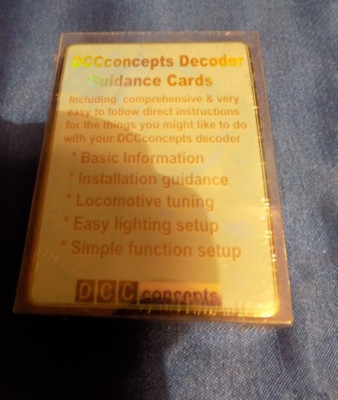 DCD-RECCARD DCC CONCEPTS 52 Decoder CV Settings Record Cards £3.00 ...