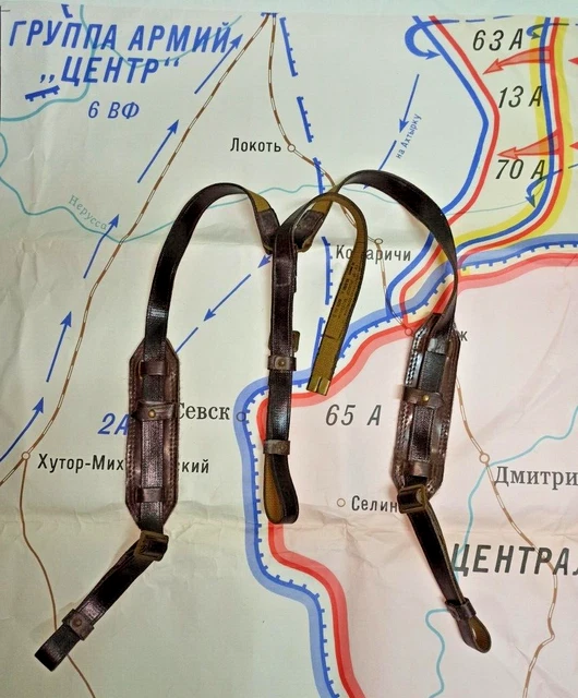 ORIGINAL USSR SOVIET Russian Army Uniform Chest Rig Belt Suspenders ...
