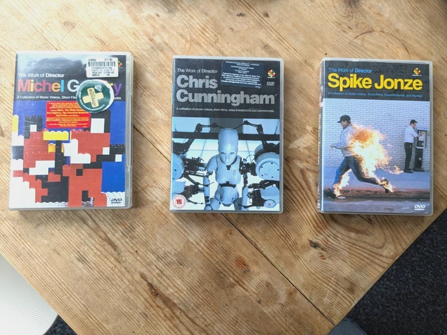 WORK OF DIRECTOR SPIKE JONZE / CHRIS CUNNINGHAM / MICHEL GONDRY 3 x DVD ...
