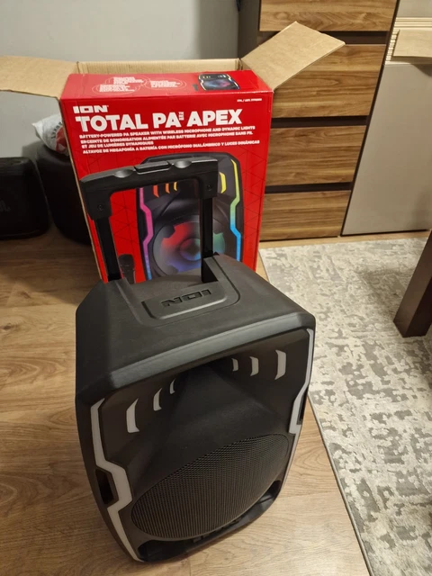 ION TOTAL PA Apex Speaker Battery Powered, Standard And Microphone ...