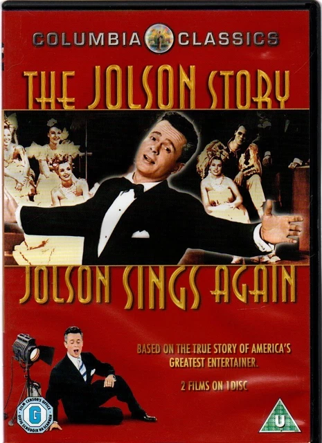 THE JOLSON STORY / Jolson Sings Again (DVD, 2003) £3.95 - PicClick UK