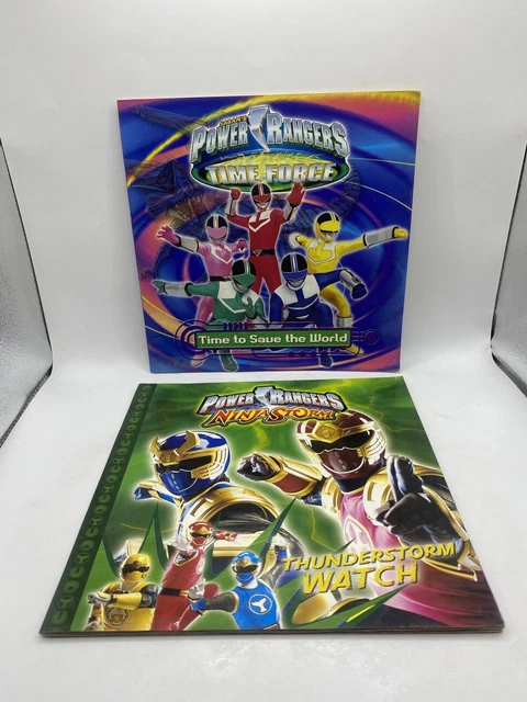 POWER RANGER NINJA Storm & Time Force 2003 Paperback Book Free Post £13 ...