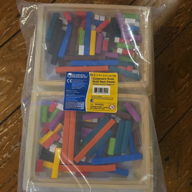 LEARNING RESOURCES - Cuisenaire Rods Multi-Pack - 6 set - in sealed ...