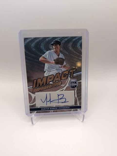 HUNTER BARCO 2023 Panini Elite Extra Edition Impact Impressions Auto ...