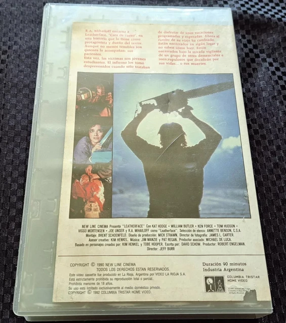 SPANISH VHS CHAINSAW Massacre 2 , 1990 , RARE , In Wrong Case , Video ...