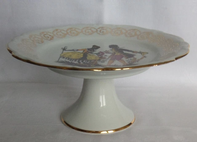 SUPERBE COUPE SUR Pied douche Porcelaine fine GLORIA Fait main Bayreuth ...