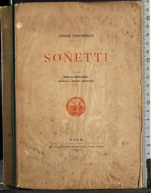 SONETTI. CESARE PASCARELLA. Sten. EUR 5,90 - PicClick IT