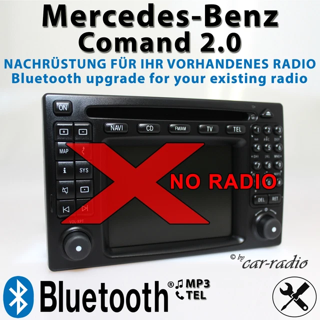 MODERNISIERUNG FÜR MERCEDES Comand 2.0 Bluetooth Umbau Nachrüstung 163 ...