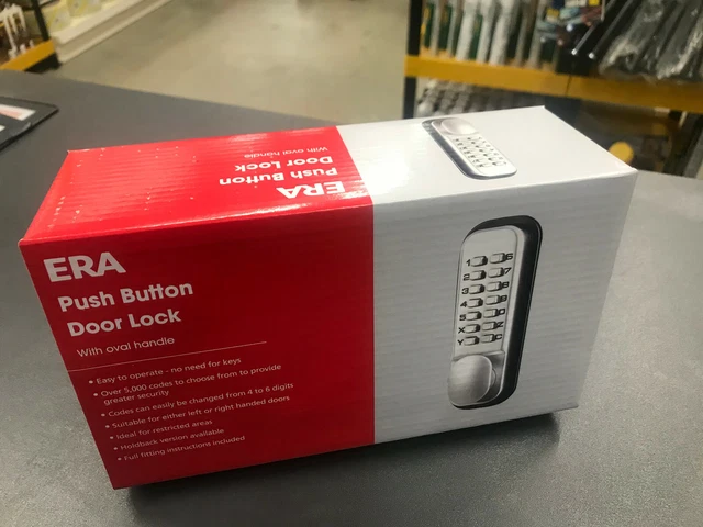 5 X ERA Push Button Door Lock With Holdback 3003-35-1 £150.00 - PicClick UK