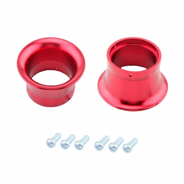 2& AIR INTAKE Velocity Stacks Turbo Horn Funnel Kit Red for PWK24 PWK26 ...