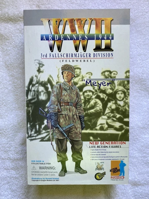 DRAGON MODELS DML WW2 German Fallschirmjager NCO 1/6 Scale Action ...