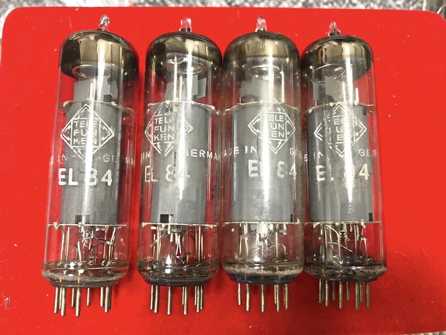 TELEFUNKEN EL84/6BQ5 NOS Valori di prova quad abbinati EUR 350,59 ...