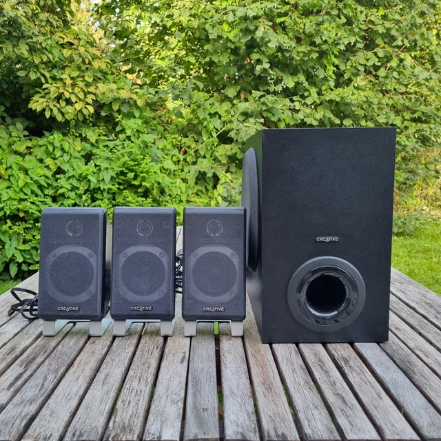 CREATIVE INSPIRE T7700, 3 Small speakers Subwoofer sound controller ...