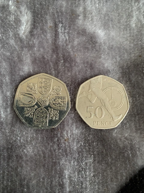 *VERY RARE* 50 Pence Coins 2022 KING CHARLES III/2004 Roger Bannister ...