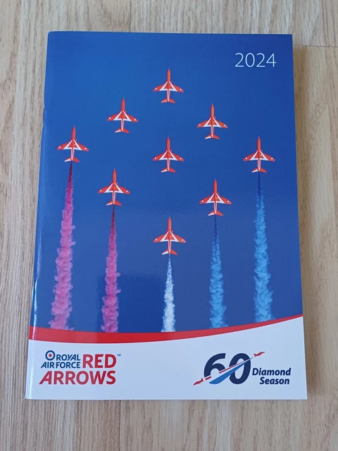 RAF RED ARROWS 2024 Air Show Display Team Diamond Season Promo Booklet ...