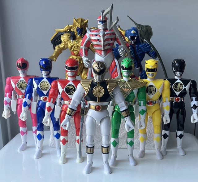 1993 BANDAI MIGHTY Morphin Power Rangers Full Team & Evil Space Aliens ...