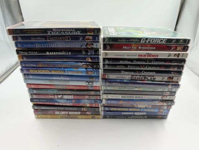 LOT OF 33 Disney DVD White Cases Children Kids Teens Family Used Very ...