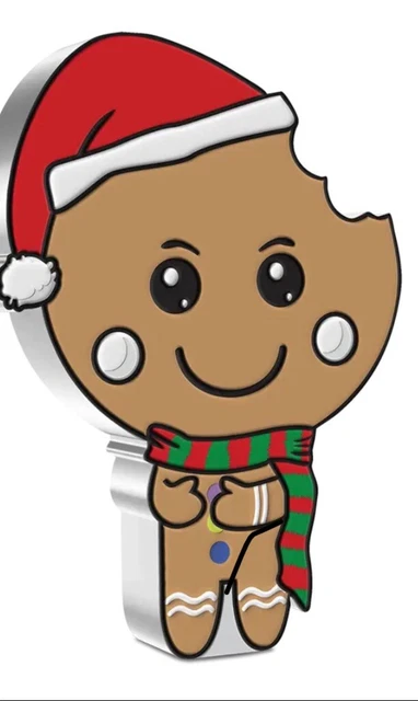 2021 CHIBI COIN Collection Gingerbread Man 1oz Silver Coin $1.00 ...