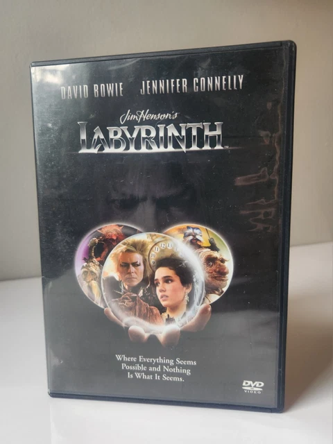 LABYRINTH 1986 DVD Widescreen David Bowie Jennifer Connelly Region 1 $5 ...