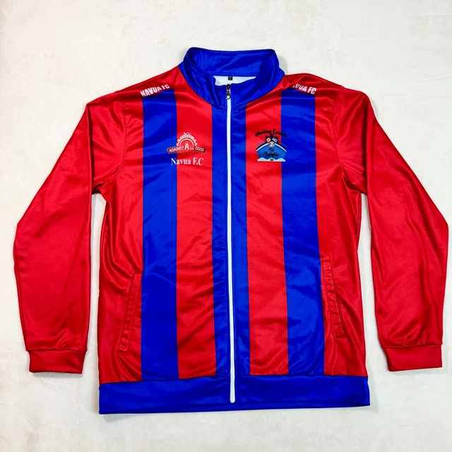 UNIQUE TRACKSUIT NAVUA FC Fiji Home Football Team ZIP Jacket Size XL ...