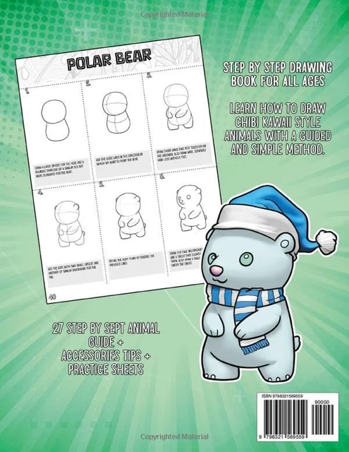HOW TO DRAW Cute Kawaii Chibi Animals: Step by Step Drawing Book Kids ...